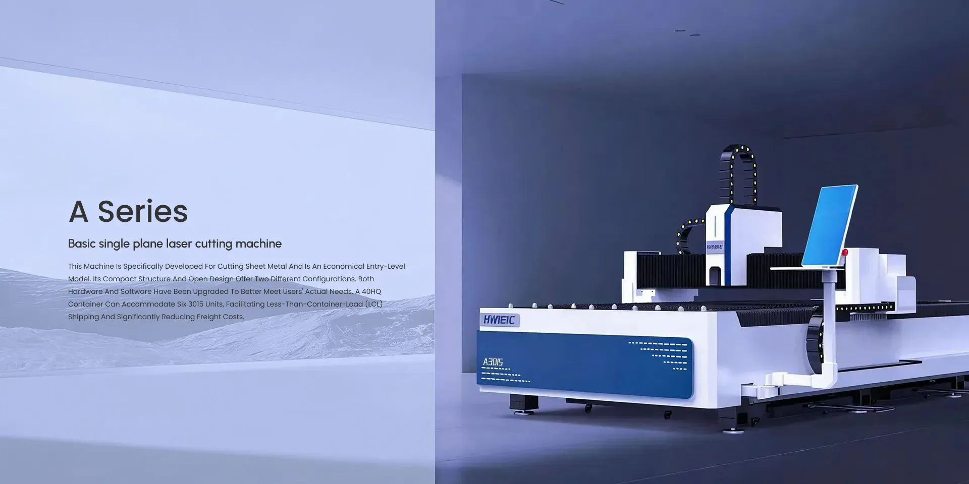 A Series Basic single plane laser cutting machine